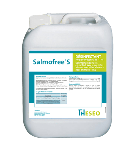 THESEO | Biosécurité - Salmofree® S - Efficace sur salmonelles